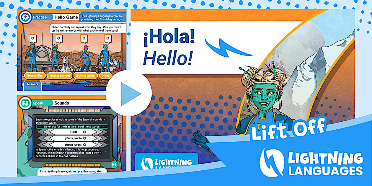👉 Lightning Languages | Spanish Introductions PowerPoint 2 - Twinkl