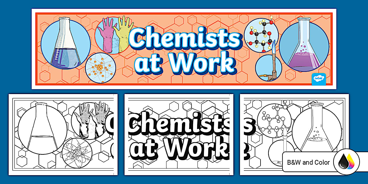 Chemists at Work Banner (teacher made) - Twinkl