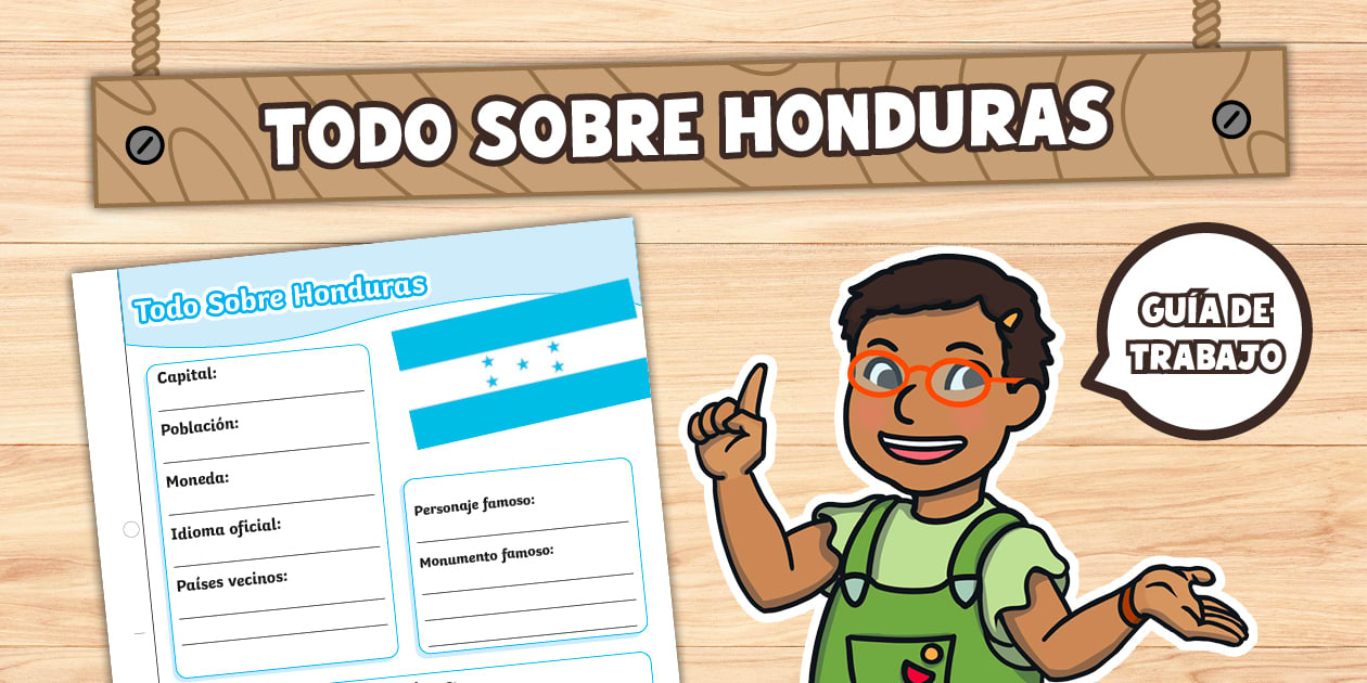 Todo Sobre | Honduras | Guía de Trabajo - Twinkl