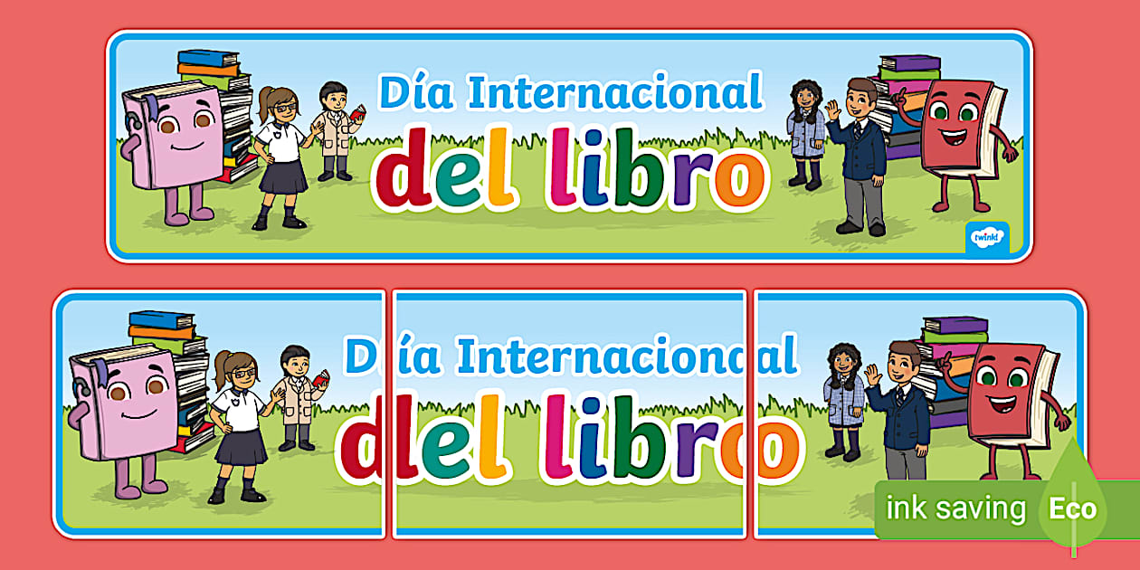 Cartel para el Día Internacional del Libro - Twinkl