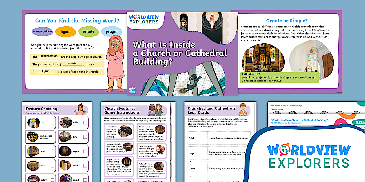 RE: Churches and Cathedrals: KS1 Lesson Pack 4 - Twinkl
