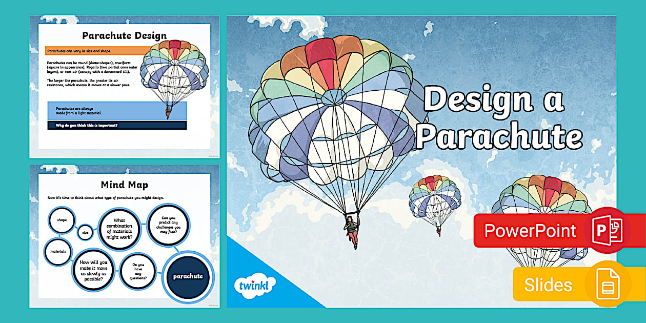 Design a Parachute PowerPoint & Google Slides for 6th-8th Grade