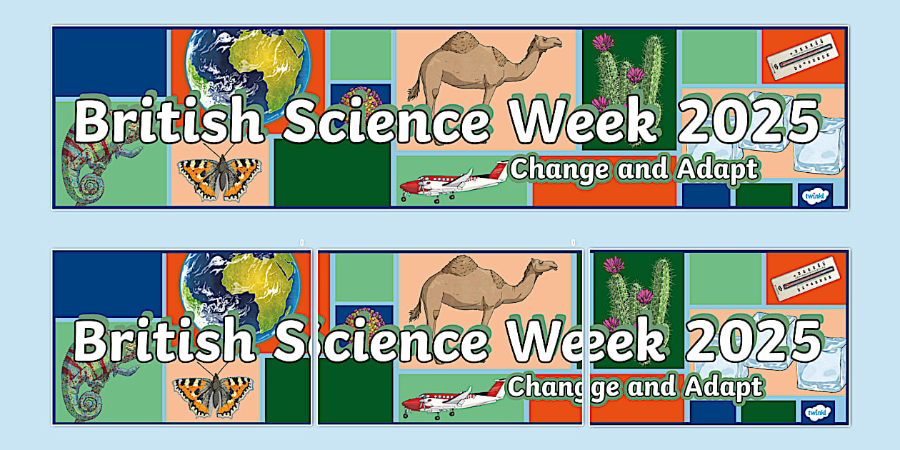 👉 British Science Week 2025 Banner (l'enseignant a fait)