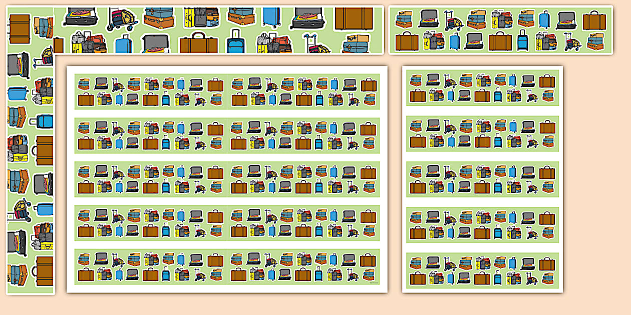 Suitcase Display Borders - Twinkl - KS1 (teacher made)
