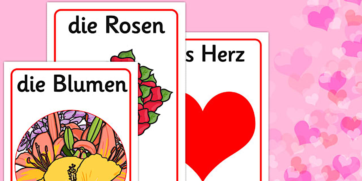Valentine's Day - German Display Posters (teacher made)