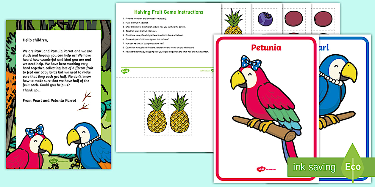 Halving Fruit Resource Pack (teacher made) - Twinkl