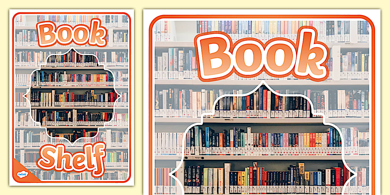 Book Shelf Photo Display Poster (Teacher-Made) - Twinkl