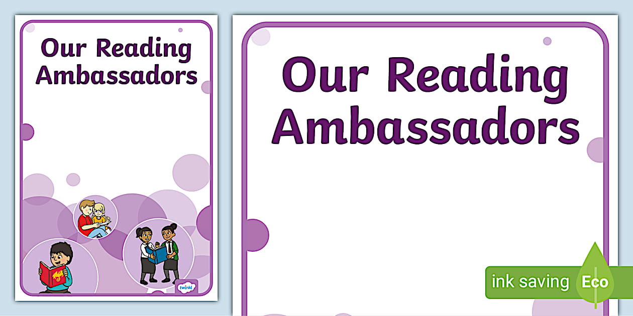 Reading Ambassador Display Poster - Twinkl - KS1 - Twinkl