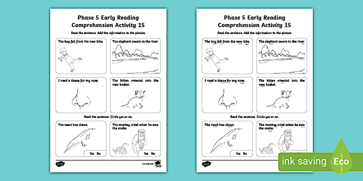 Phase 5 Early Reading Comprehension Activity 15 - Twinkl