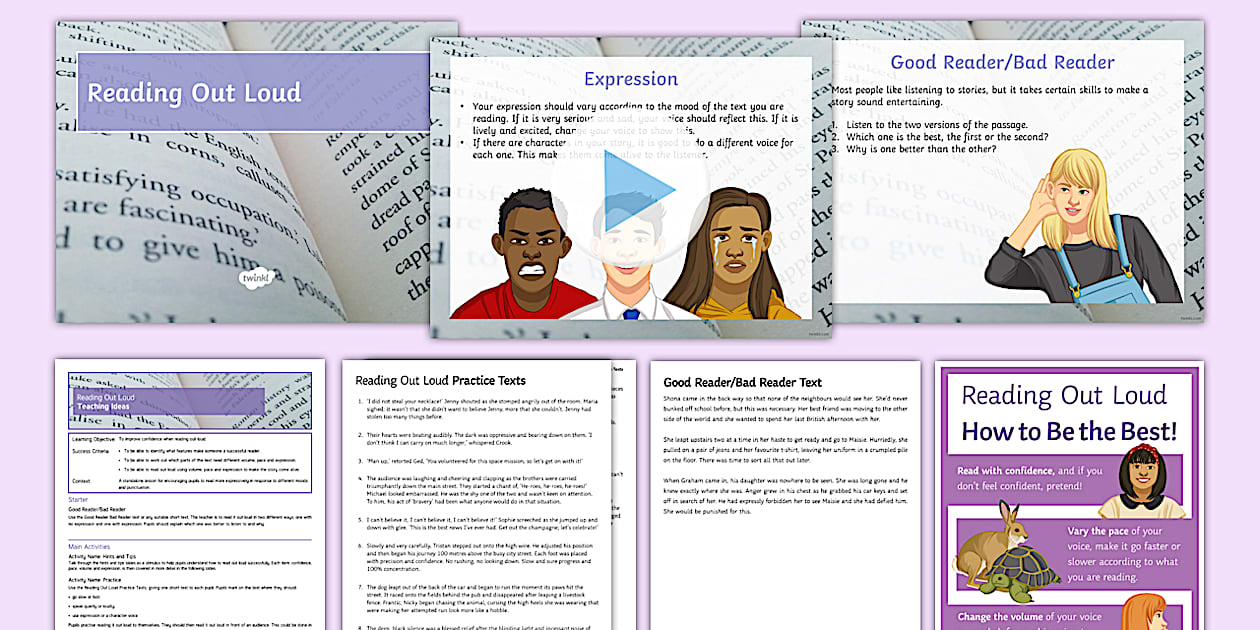 Oracy: Reading Out Loud Lesson Pack (Teacher-Made) - Twinkl