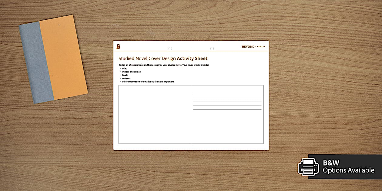 Studied Novel Cover Design Activity