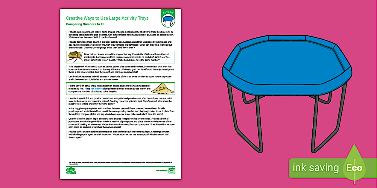 👉 EYFS Creative Ways to Use Activity Trays: Comparing Numbers