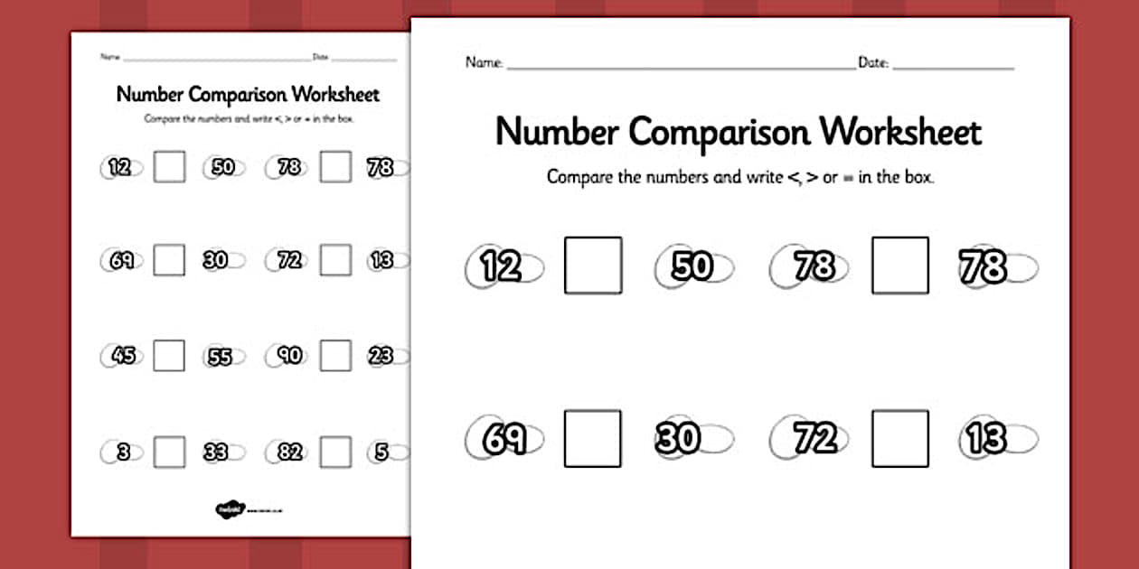 Lower Ability Stone Soup Number Comparison Worksheets