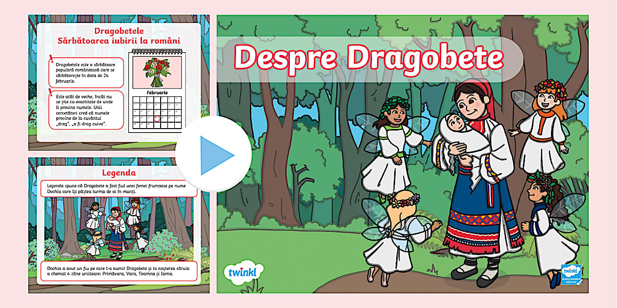 Despre Dragobete - Prezentare PowerPoint | Twinkl România