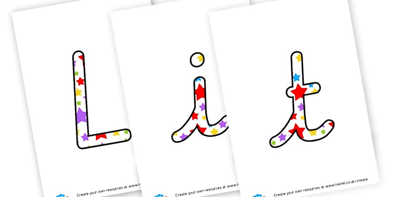 literacy working wall - display lettering (teacher made)