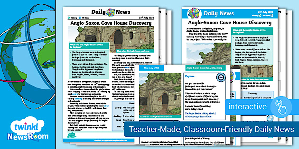 Cave House Discovery | Anglo-Saxon Reading Comprehension KS2