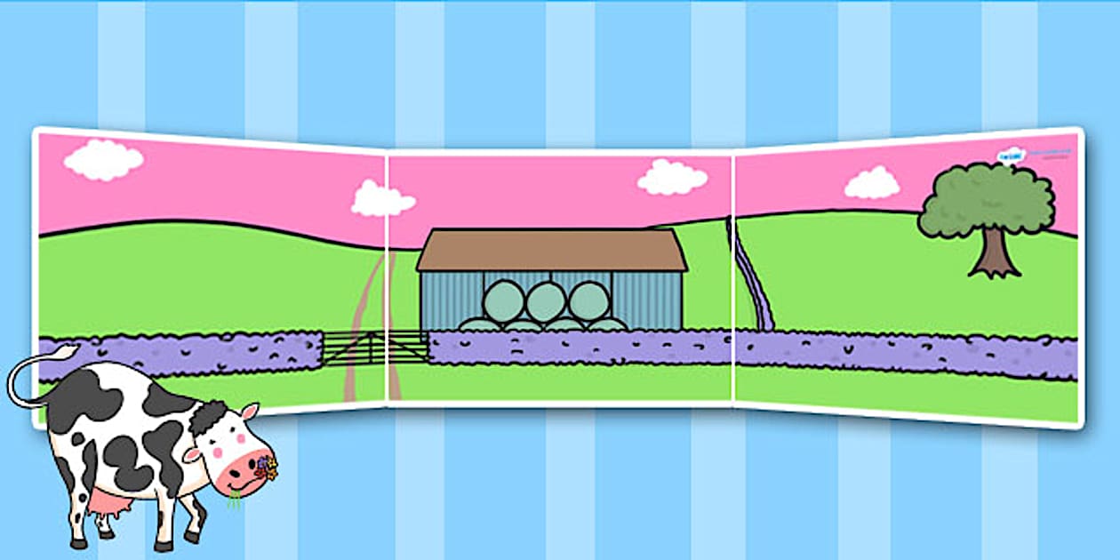Small World Background to Support Teaching on Farmyard Hullabaloo