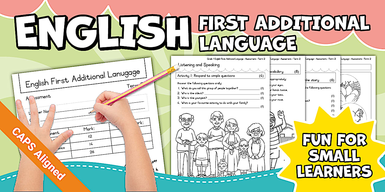 Grade 1 English FAL - Term 2 - Assessment and Memorandum