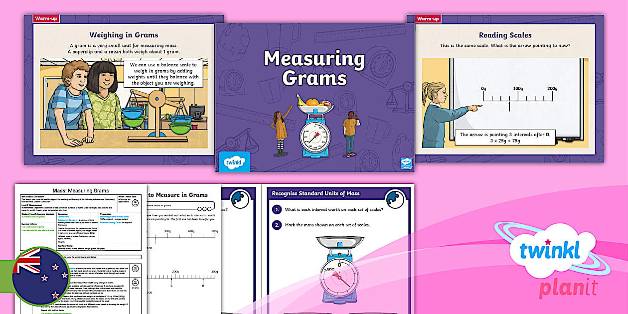 Level 3 Mass: Recognise Standard Units of Mass Lesson 1