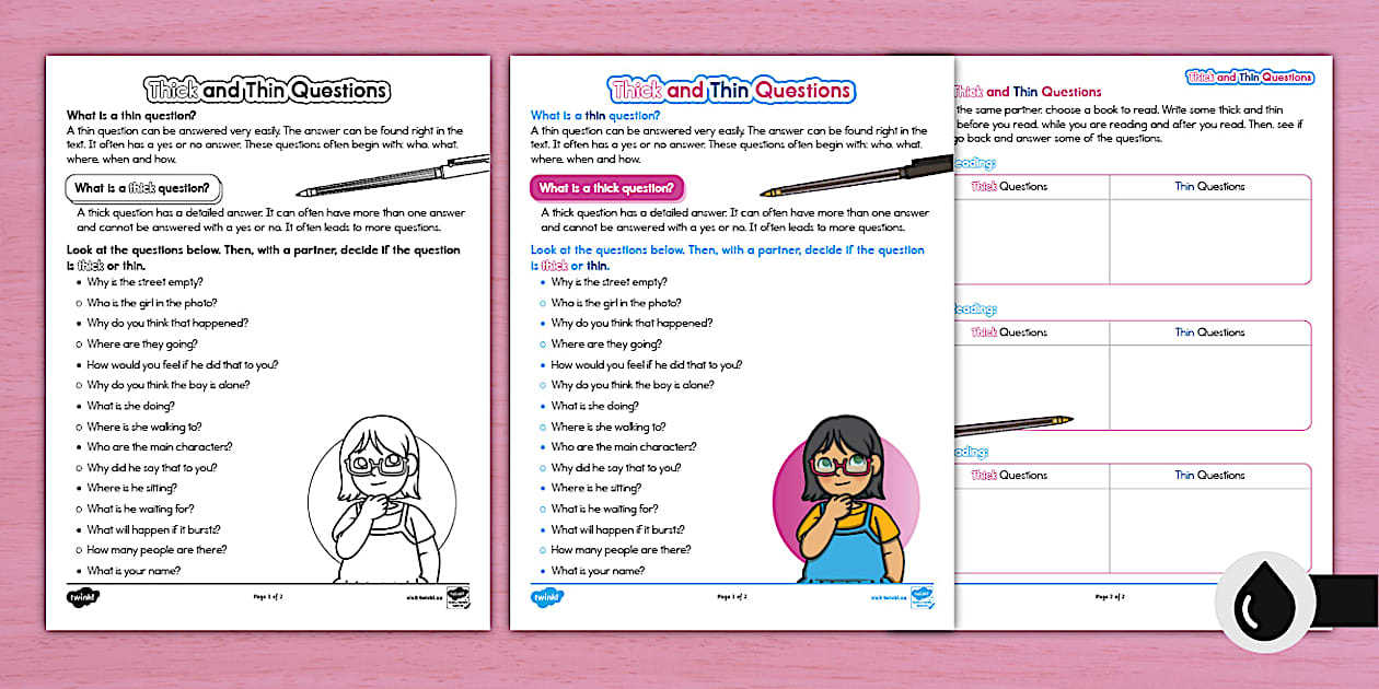 Reading Comprehension Canada: Thick and Thin Questions