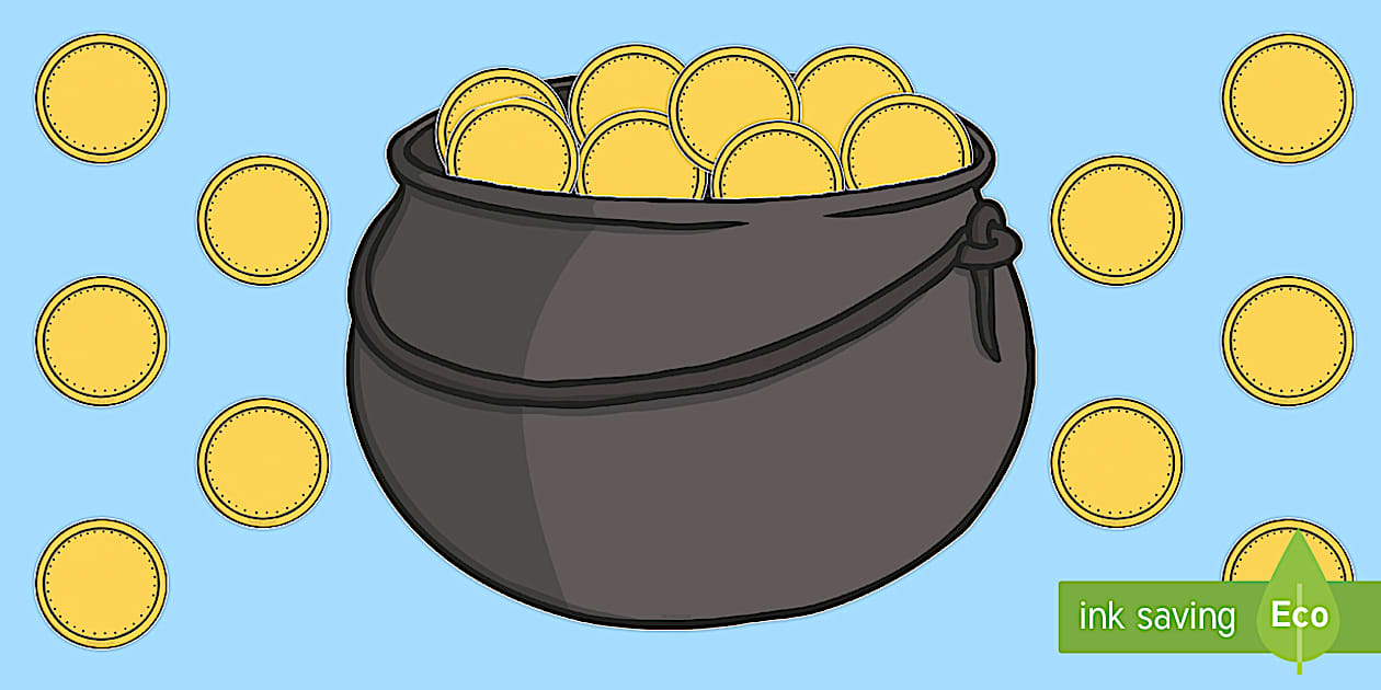 Editable Pot of Gold Display Cut-Outs (teacher made)