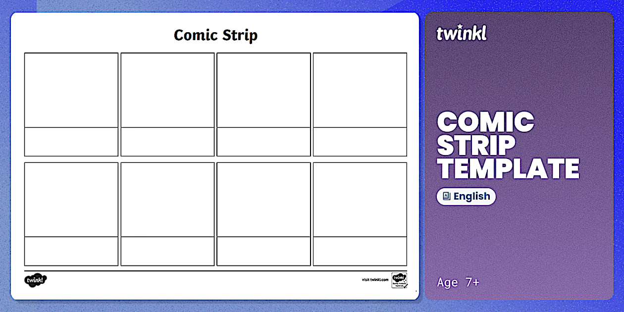 Comic Panel Template | Teaching Resource | Twinkl USA
