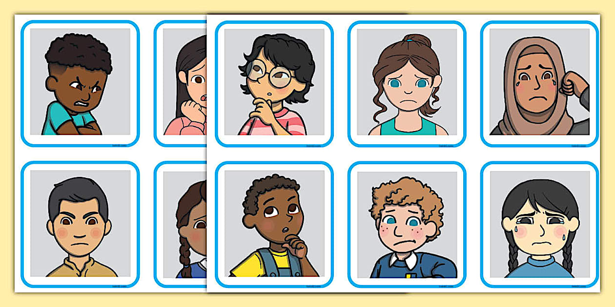 Emotions Matching Cards Set 2 Pictures Only (teacher made)