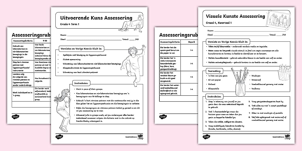 Skeppende Kunste Assessering (professor feito) - Twinkl