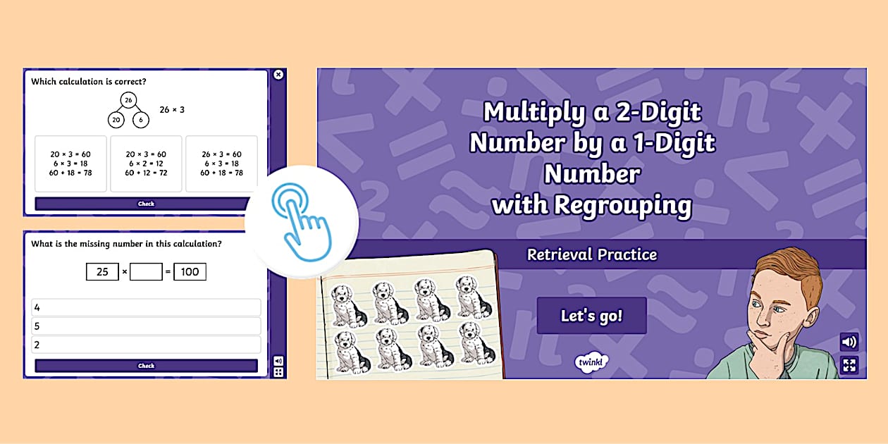 👉 Retrieval Practice: Multiply a 2-Digit Number by a 1-Digit Number with