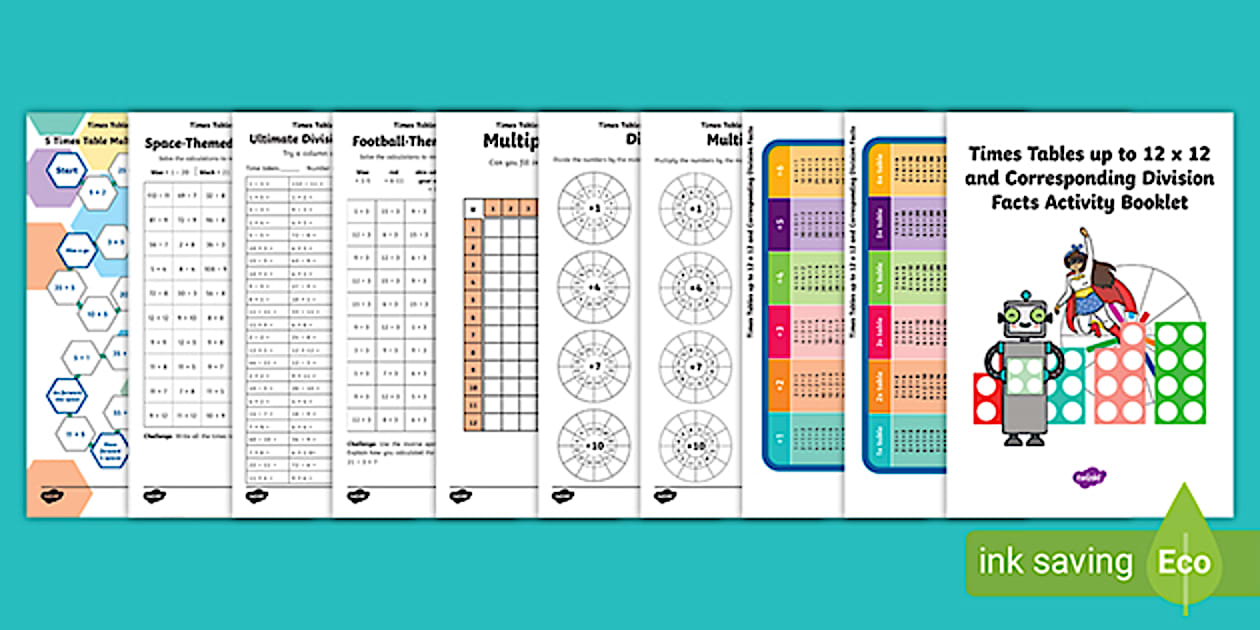 👉 Times Tables and Division Facts Worksheets and Activities