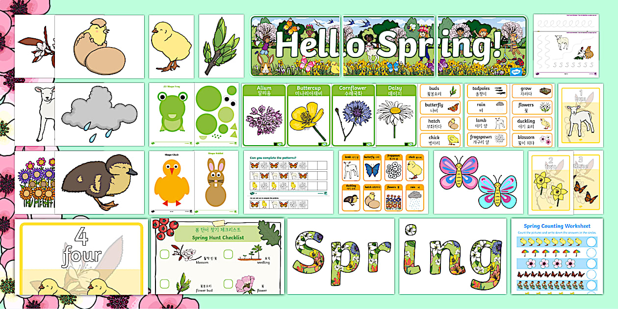 봄 디스플레이 활동팩 Spring Activity Pack - Twinkl