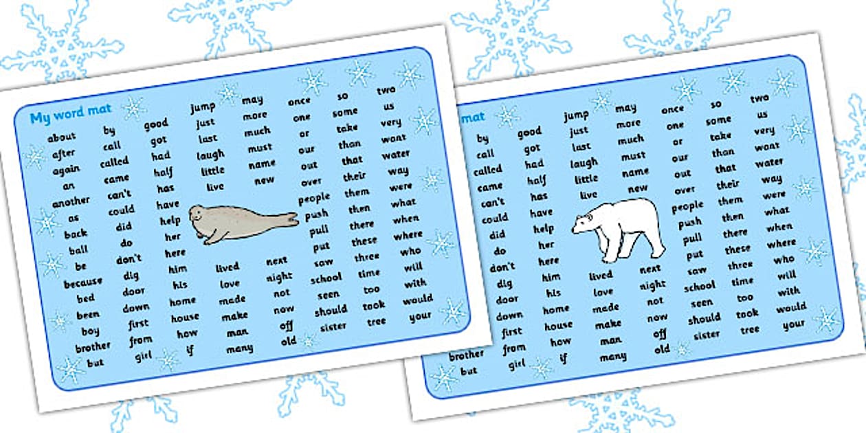 Polar Regions Themed KS1 Word Mat (teacher made) - Twinkl