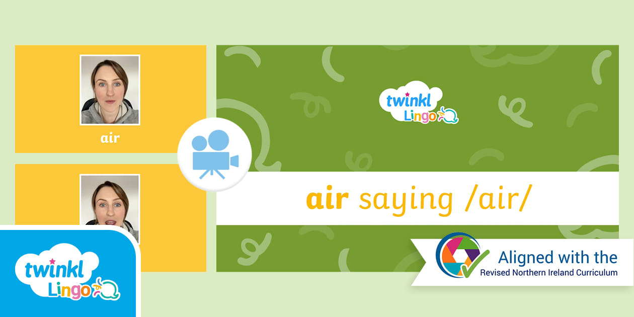 Twinkl Lingo Stage 5/6: air saying /air/ sound video