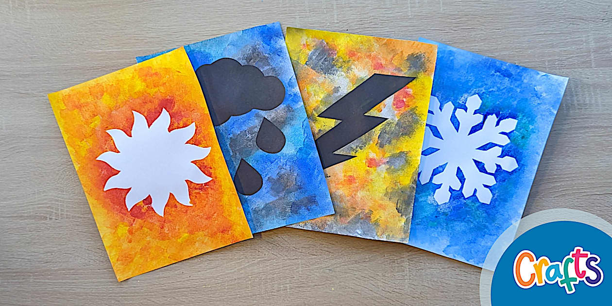 Weather Silhouette Painting | Twinkl Crafts (teacher made)