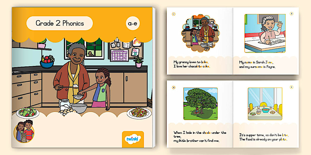 Grade 2 Phonics eBook: a-e (Teacher-Made) - Twinkl