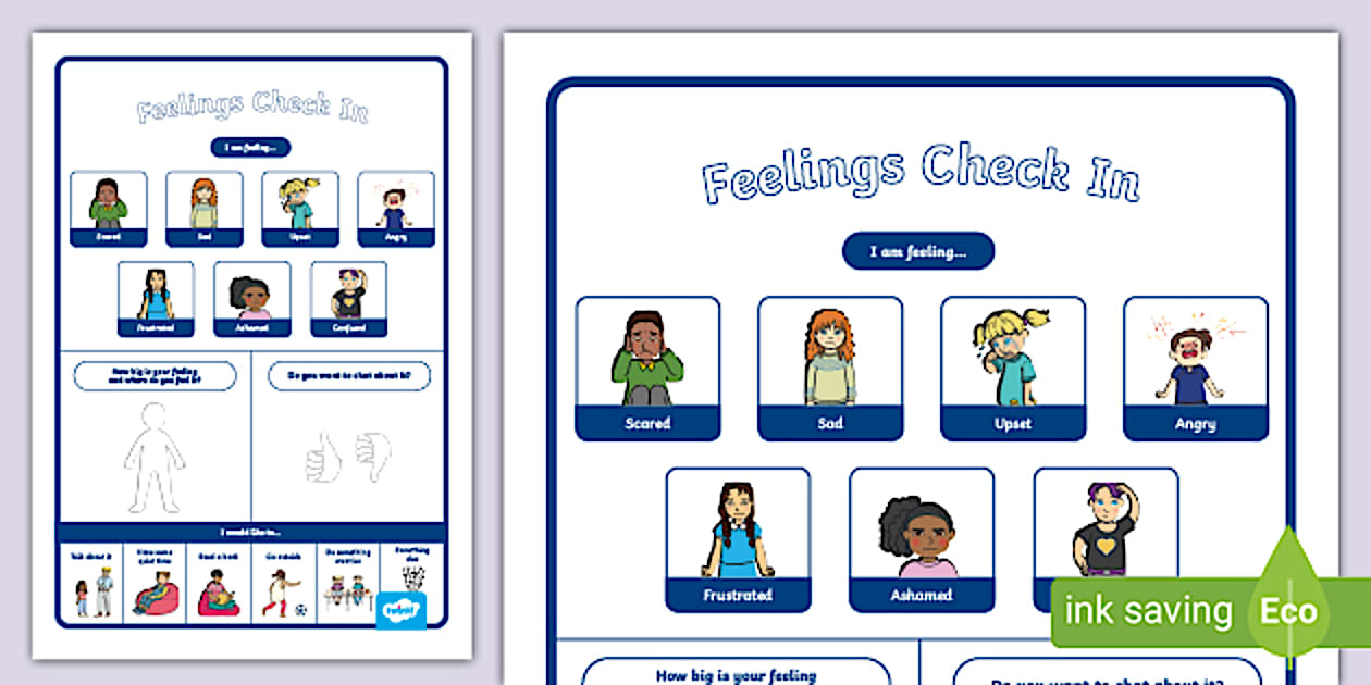 Interactive Feelings Check-In (teacher made) - Twinkl