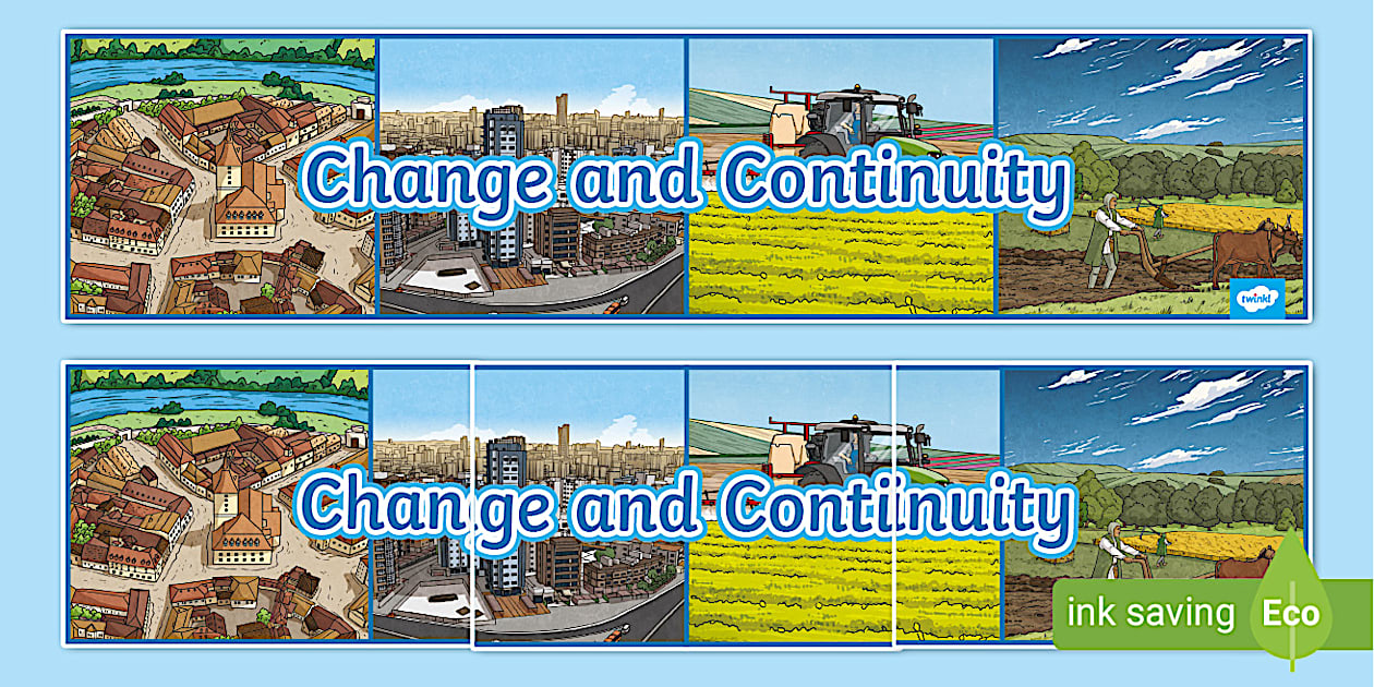 Change and Continuity Display Banner (teacher made) - Twinkl