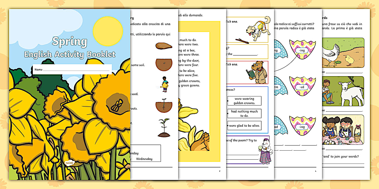 Spring Activity Booklet Inglese Primaria - Twinkl