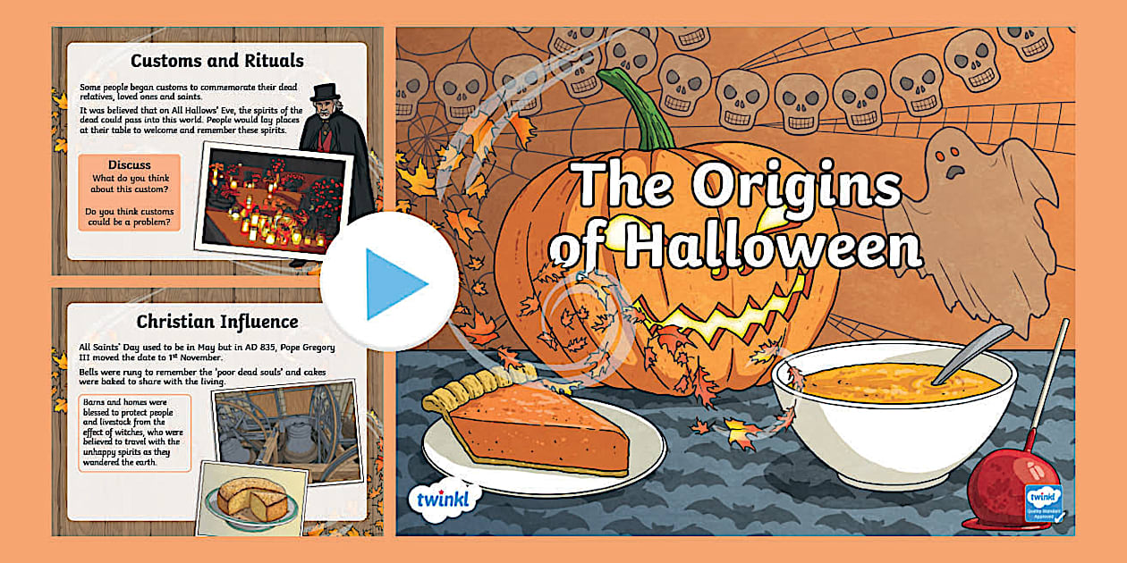The Origins of Halloween PowerPoint - Halloween Presentation