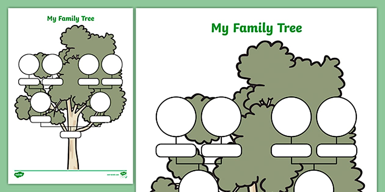 My family tree design template | Twinkl
