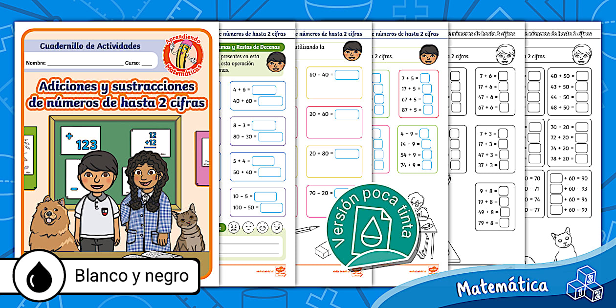 sumas | restas | adición | sustracciones | cuadernillo de sumas y ...