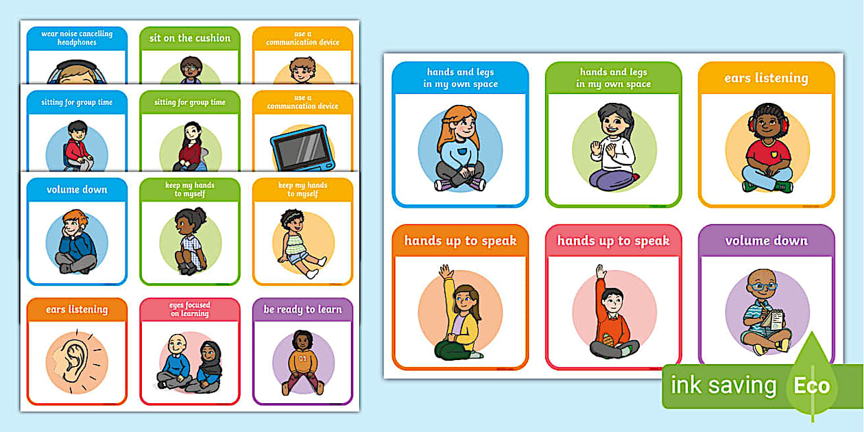 Behavioural Visuals for Autism - Non-Verbal Autism Signs