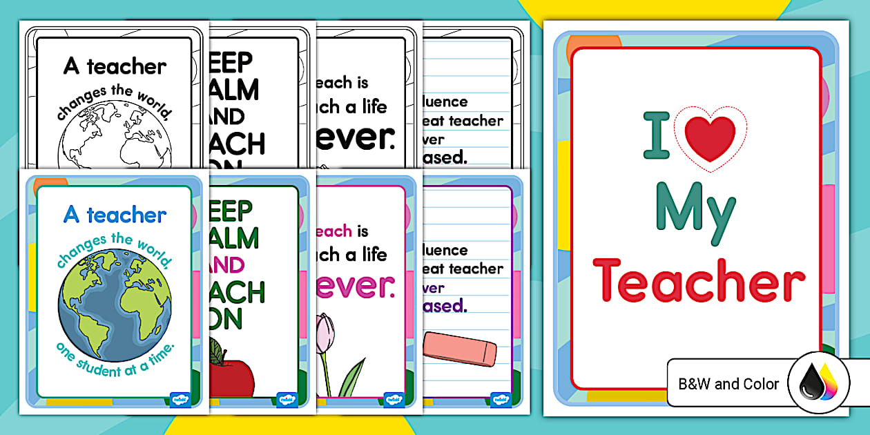 Printable Teacher Appreciation Posters | Twinkl USA