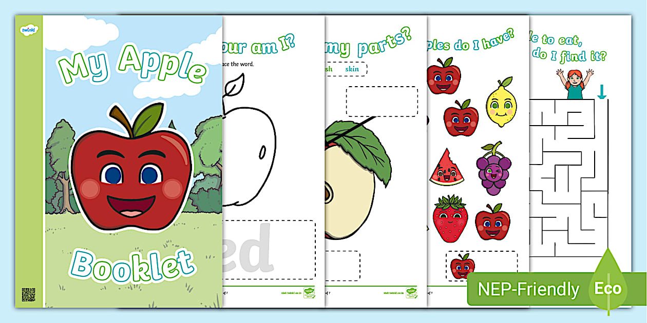 My Apple Booklet (teacher made) - Twinkl