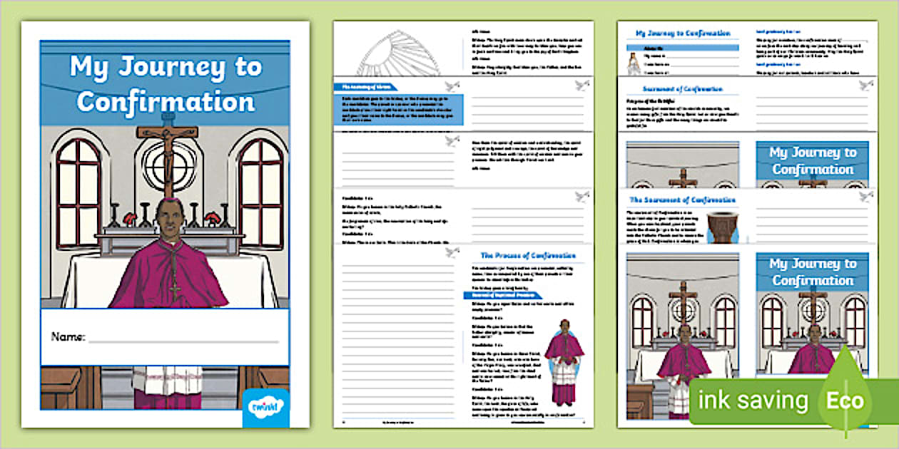My Journey to Confirmation Journal (teacher made) - Twinkl
