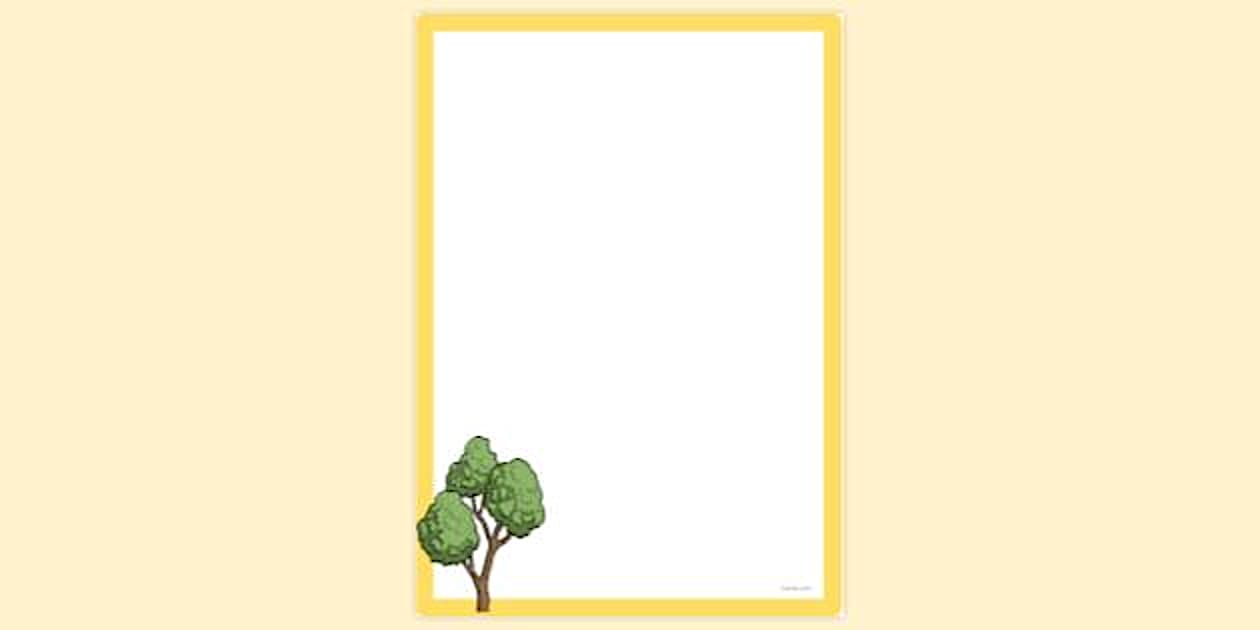 Tree Page Border | Page Borders | Twinkl (Teacher-Made)