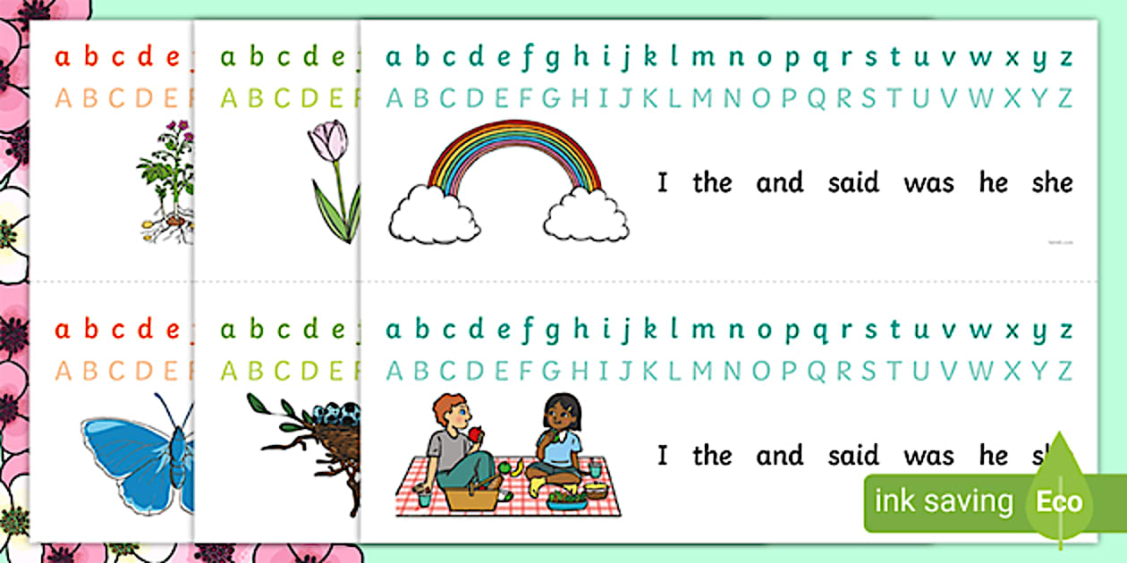 Spring Alphabet Strips (teacher made) - Twinkl