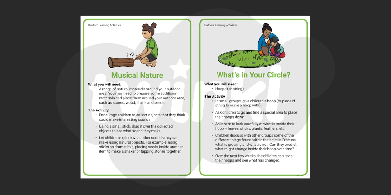 naturalistic learning activities