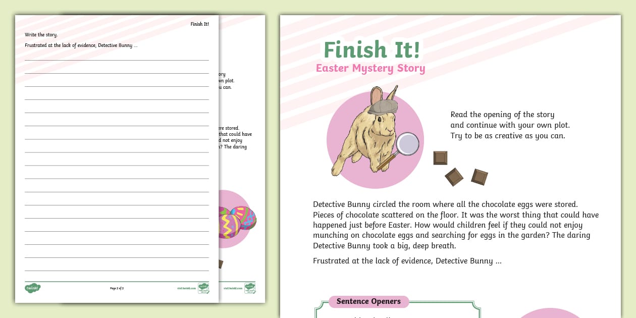 Finish it! Easter Mystery Story