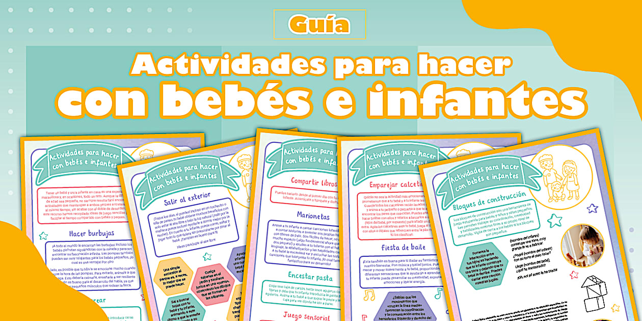 Guía para familias: Actividades para bebés e infantes